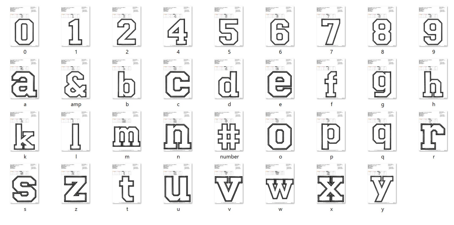 Block Athletic Collegiate Applique Sport Font Machine - Etsy