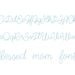 Handwriting Font, Mini Micro Alphabet Letters, Line Outline Stitch ...