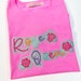 Glitter Vinyl HTV Applique Mini Handwritten Satin Stitch Rose FONT ...