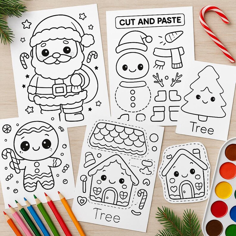 Kit de motricidad fina navideña | Actividades navideñas para preescolar ...