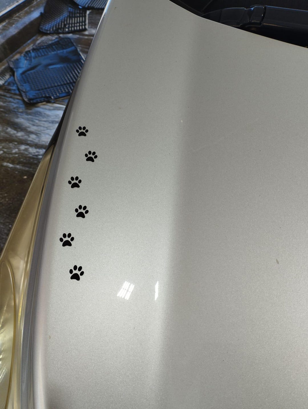 Two Sets of Footprint Silhouette Stickers With a Choice of Colours Just ...