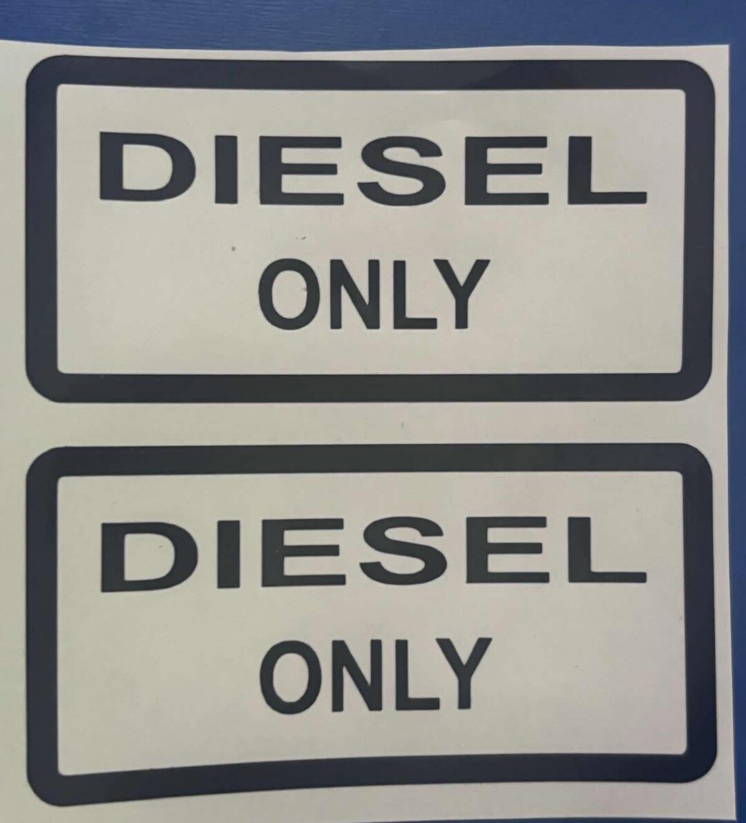 Two Diesel Only Stickers Just Peel and Stick for Your Car or Truck - Etsy