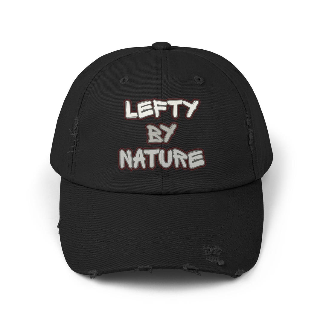 Distressed Cotton Twill Cap: Unisex Casual Hat, Lefty by Nature - Etsy