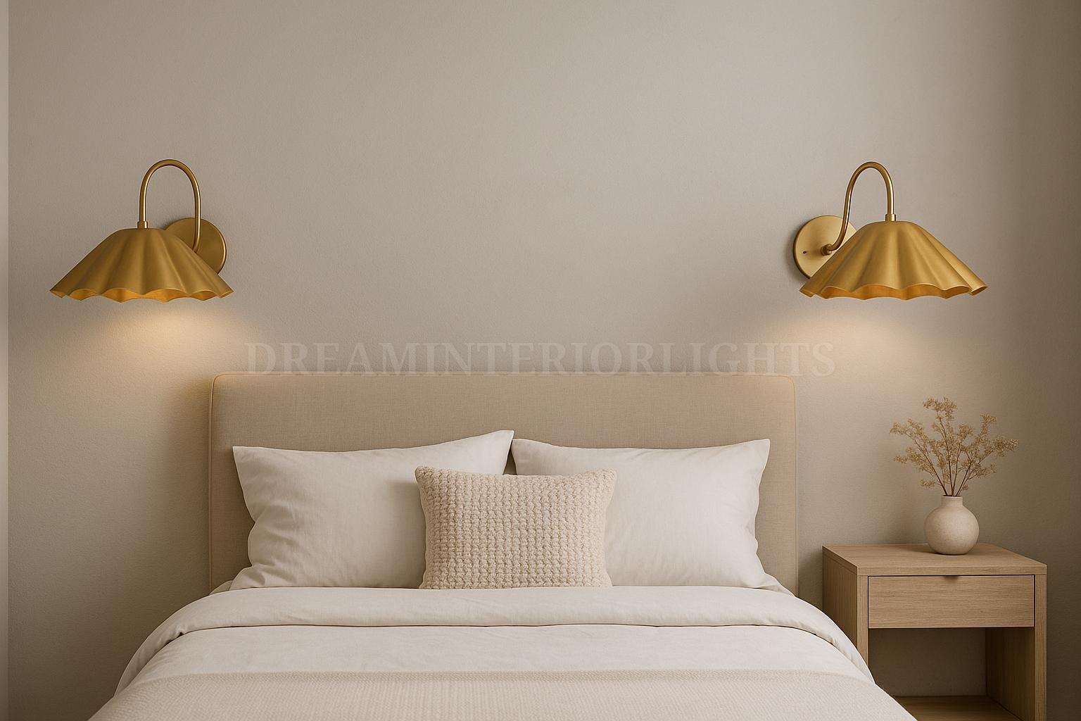 Vintage Brass Ruffle Shade Mid Century Modern Brass Flower Shade ...