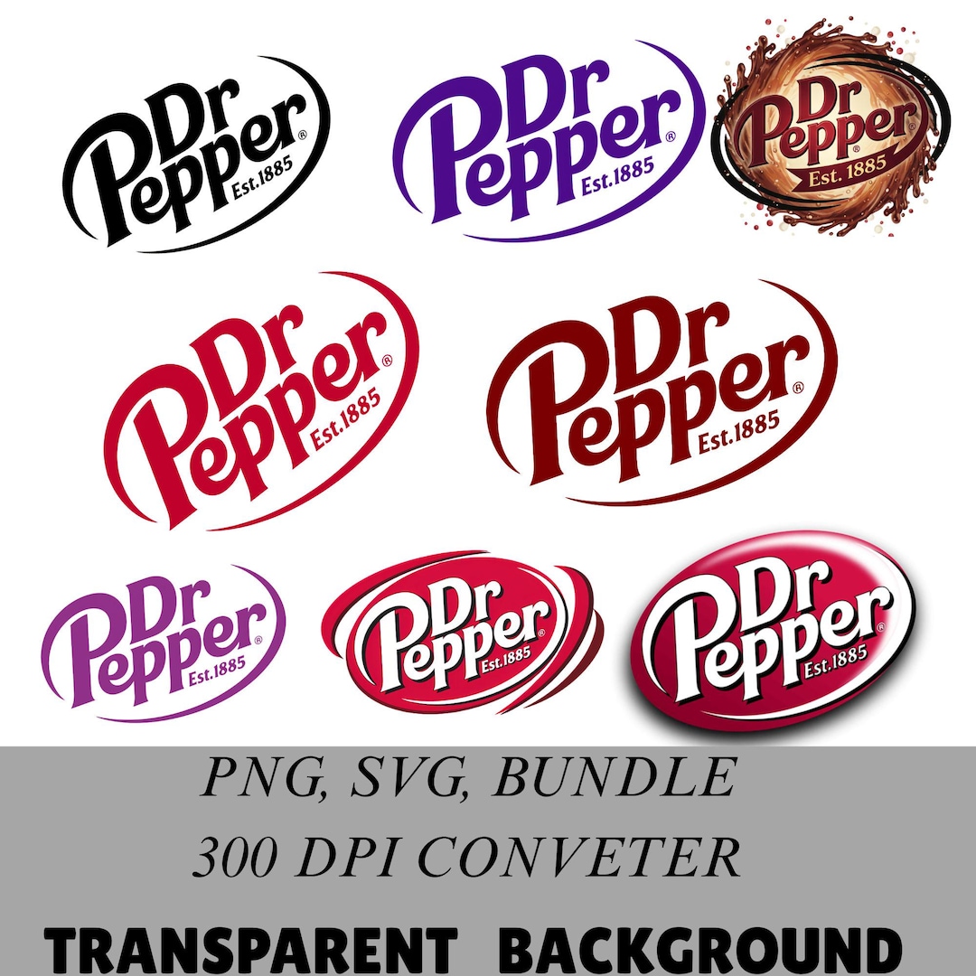 Dr Pepper SVG PNG Logos | Soda Lover Sublimation Files | Cricut ...
