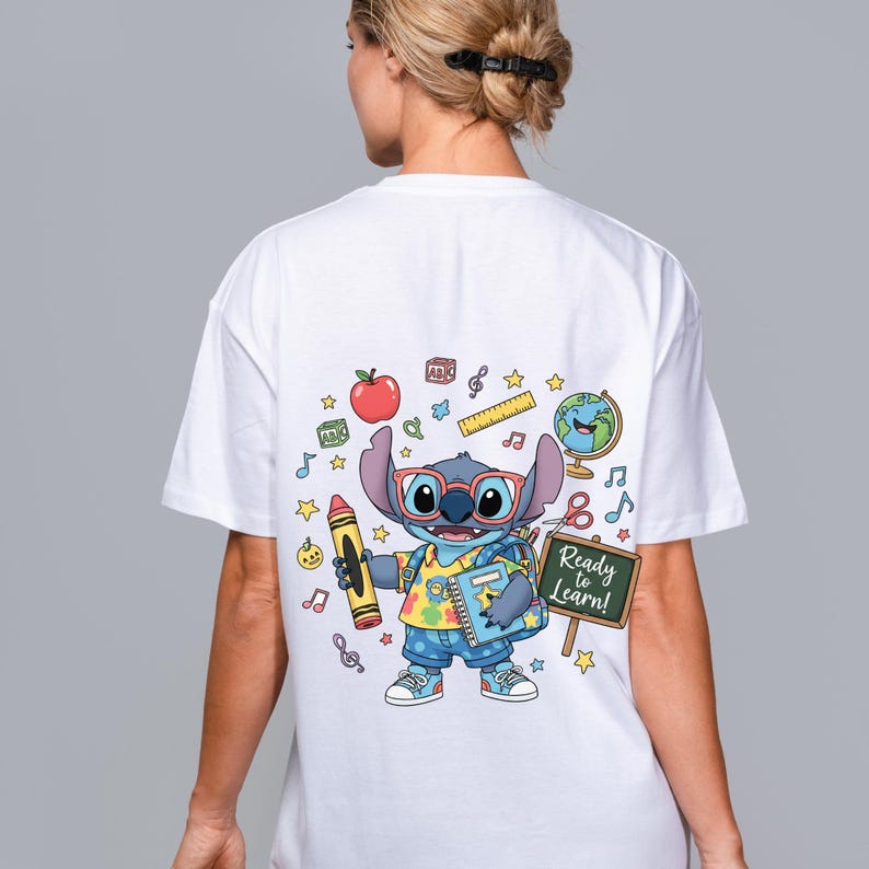 Stitch Back to School SVG Bundle, Clipart Stitch PNG, Stitch Clipart ...