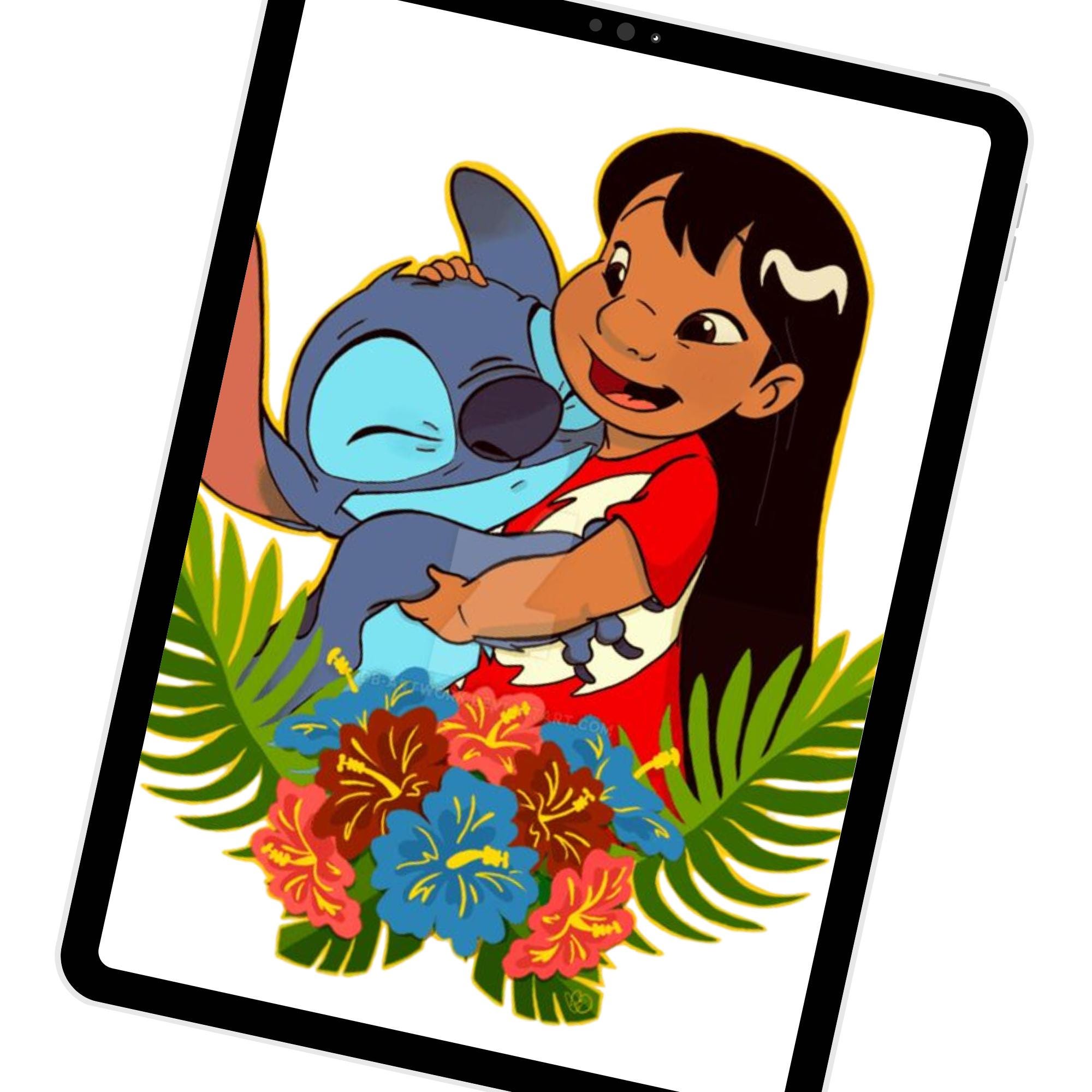 Lilo and Stitch Watercolor Clipart, Lilo & Stitch Clipart, Cute Lilo ...