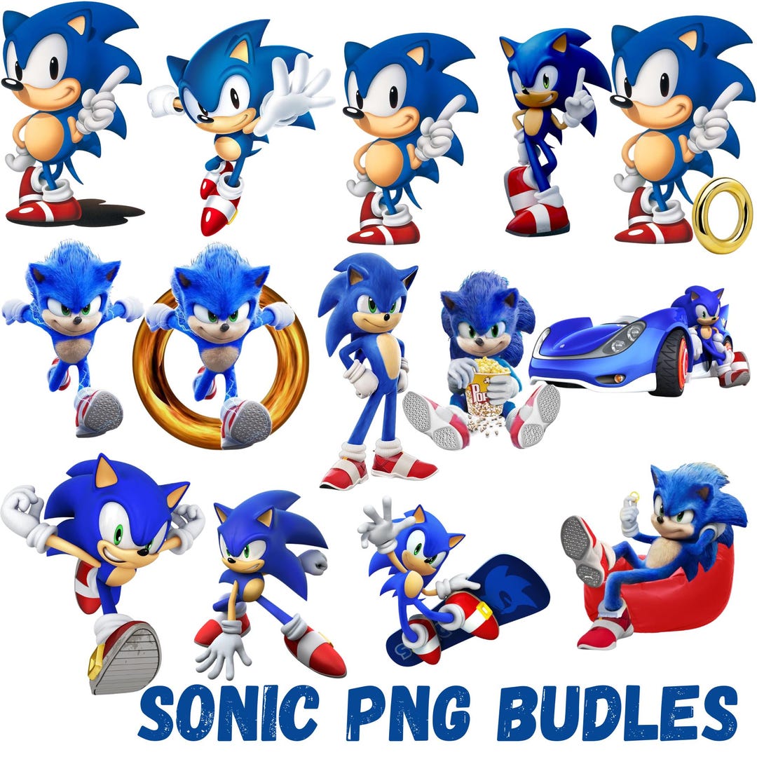 Sonic Png Bundle, High Quality, Sonic Clipart Png, Sonic Silhouette ...