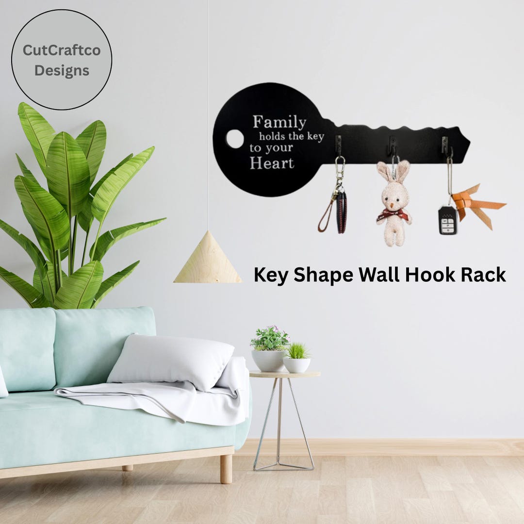 Family Quote Key Holder: Rustic Metal Entryway Organizer - Etsy