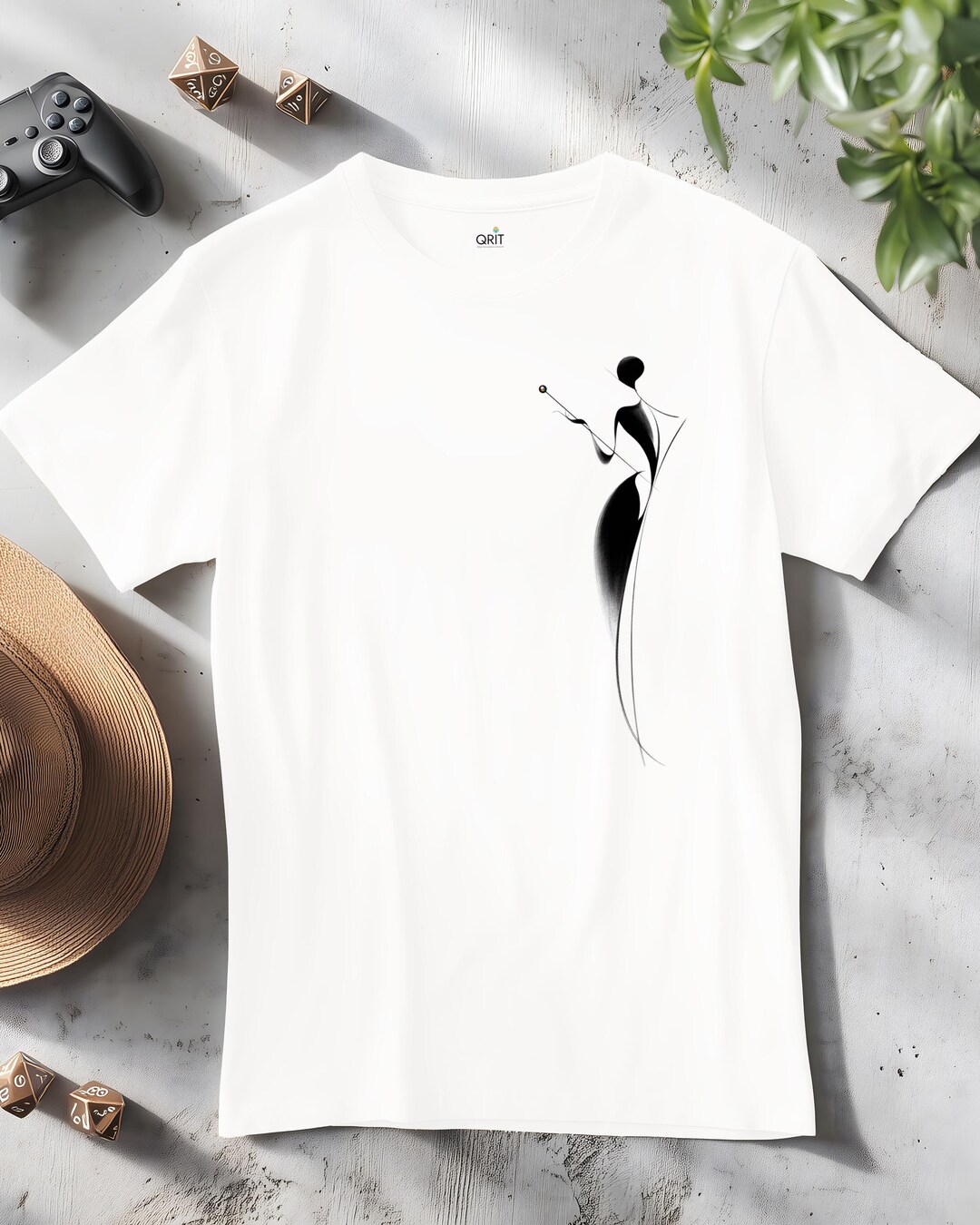 Minimalist Graphic Tee: Elegant Woman Line Art, Soft Cotton Unisex - Etsy