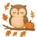 Woodland Fall Animals Watercolor Clipart, Cozy Autumn Graphics (9 PNG ...