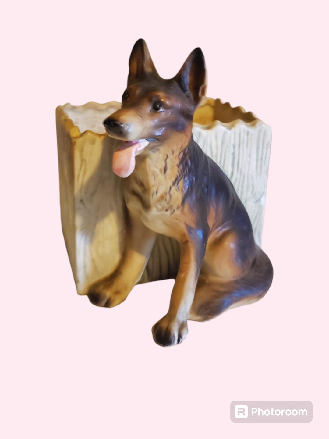 Vintage German Shepherd Planter - Etsy