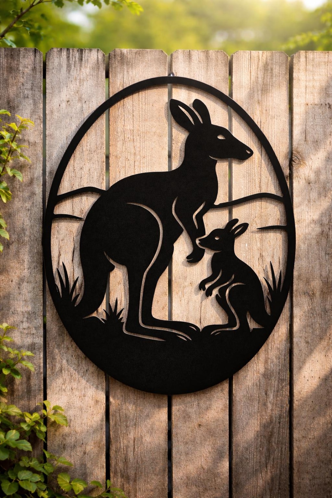 Kangaroo DXF Metal Wall Art | Australian Wildlife Silhouette | CNC ...