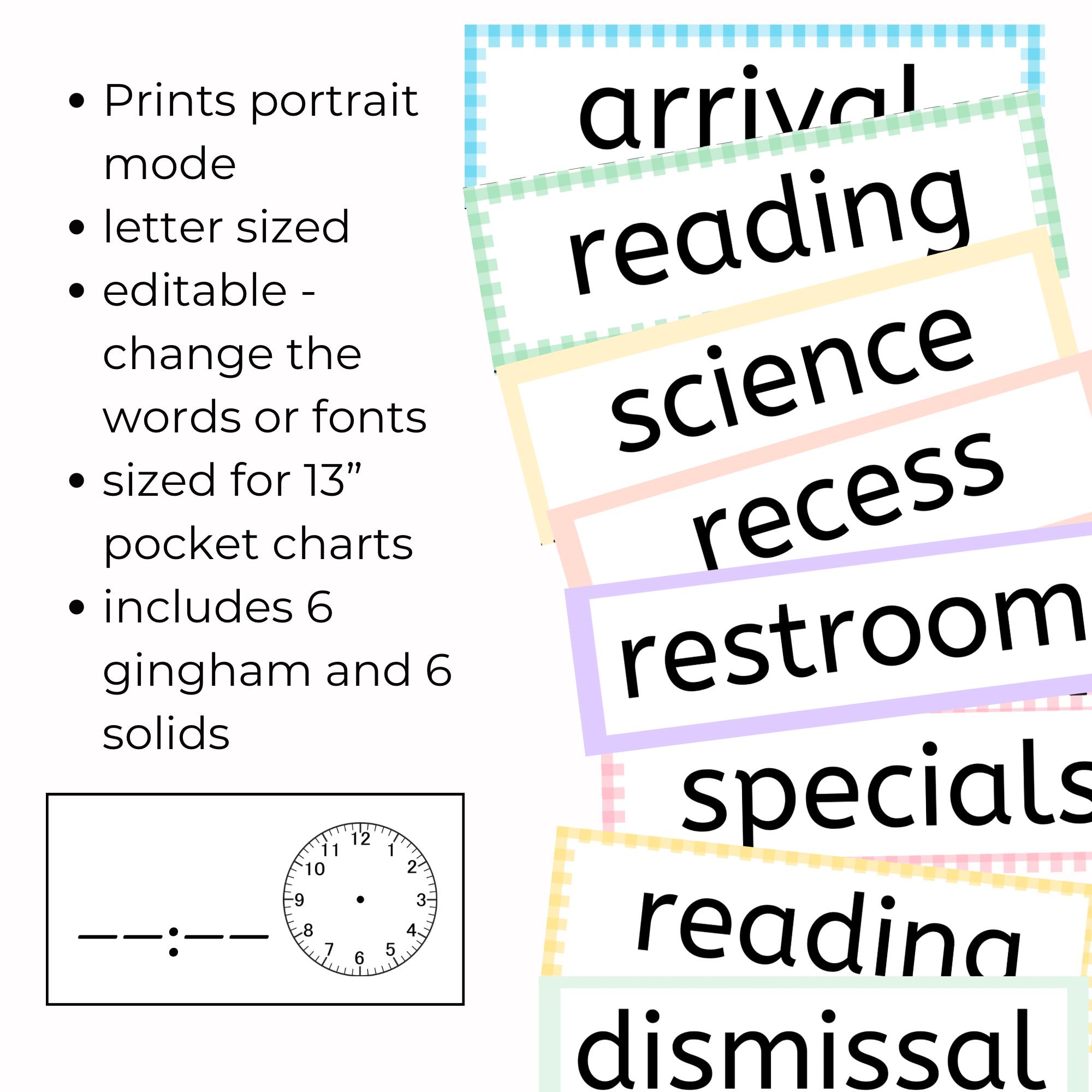 Pastel Gingham Printable Classroom Decor: Folder Covers, Binder Spines ...