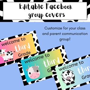 Colorful Cow Editable Classroom Decor and Organization: ABC Line ...