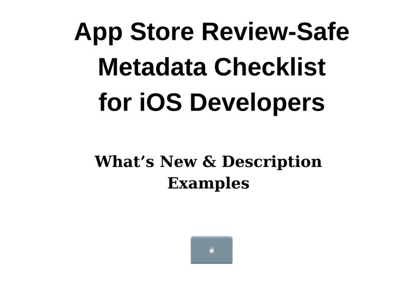 App Store Review Safe Metadata Checklist for Ios Developers - Etsy