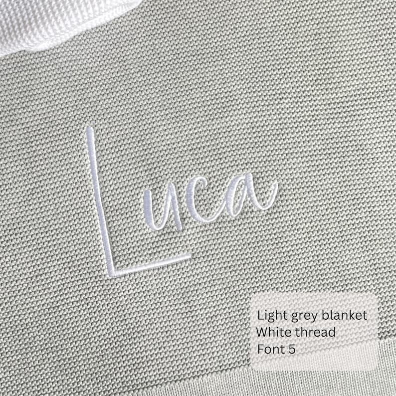 Baby Gift Personalised Blanket – Custom Card Included – Embroidered ...
