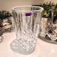 Vintage Gorham Hand Cut Crystal Vase Made in Poland 6.75" Floral ...