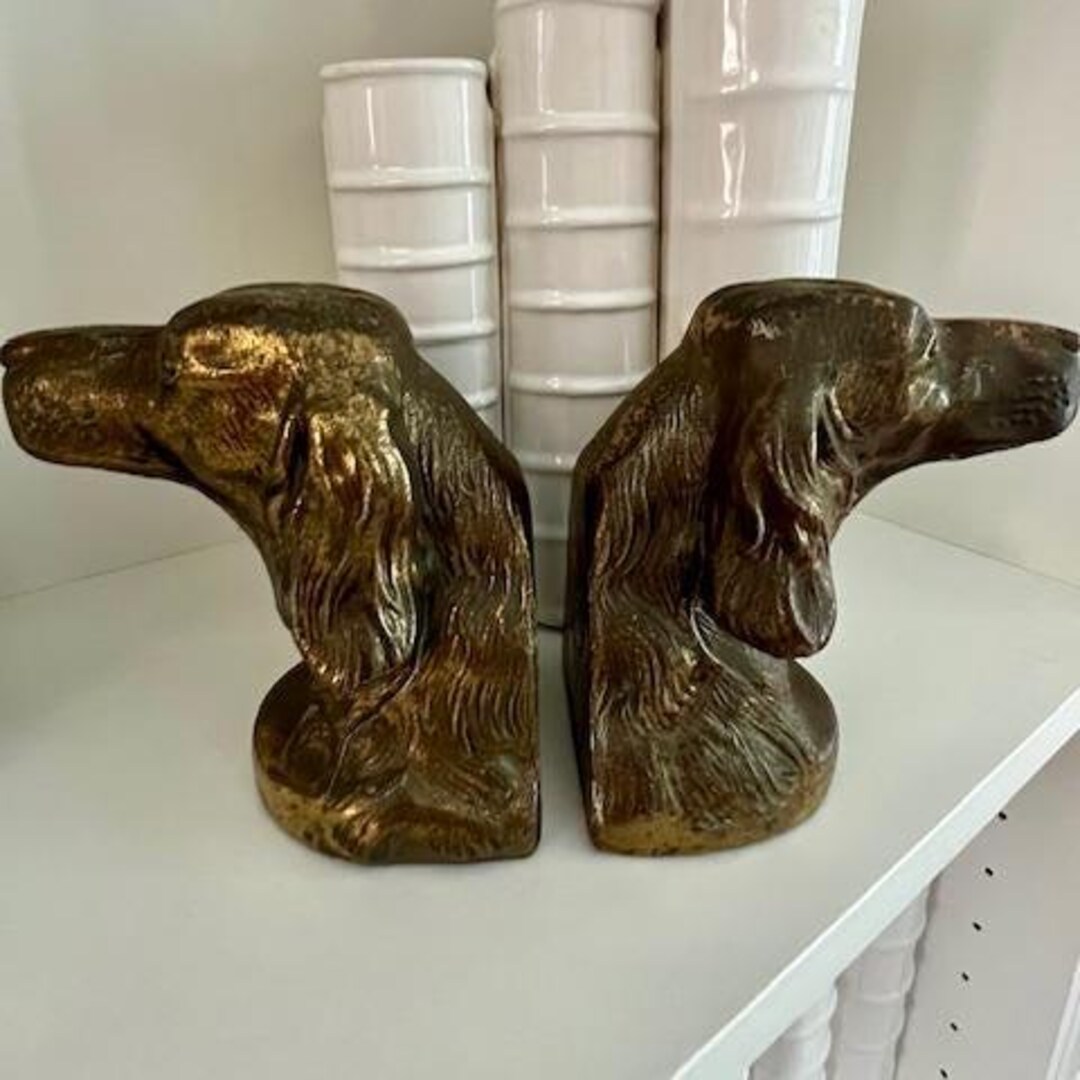 Brass Retriever Bookends - Etsy