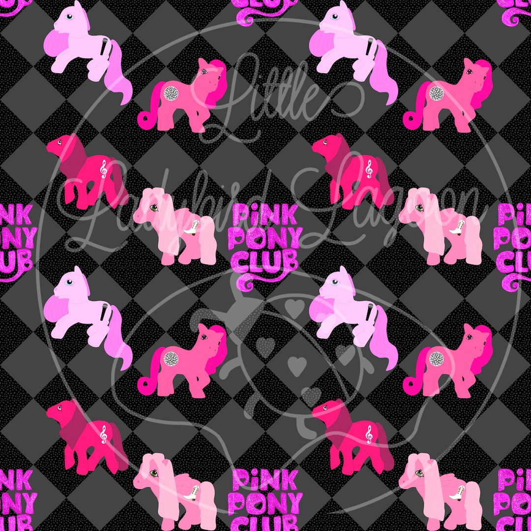 Pink Pony Club My Little Pony Inspired Seamless Pattern - Etsy