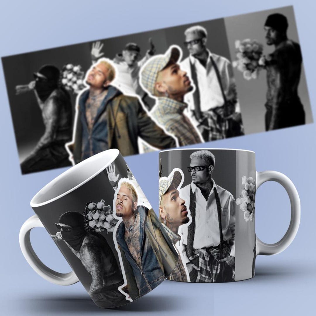 Chris Brown Mug – ICON Magazine Collage Edition (12oz) - Personalized ...