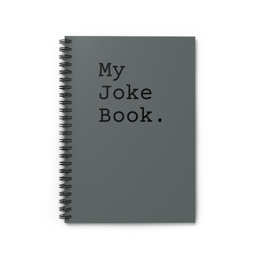 My Joke Book Spiral Notebook - Perfect for Humor Lovers, Writers, and ...