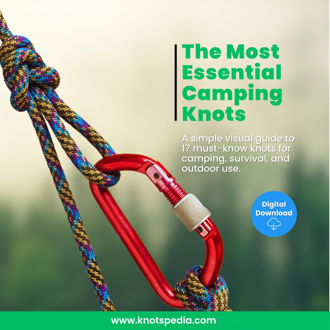Camping Knots Guide | 17 Survival Knots Ebook (PDF) - Etsy