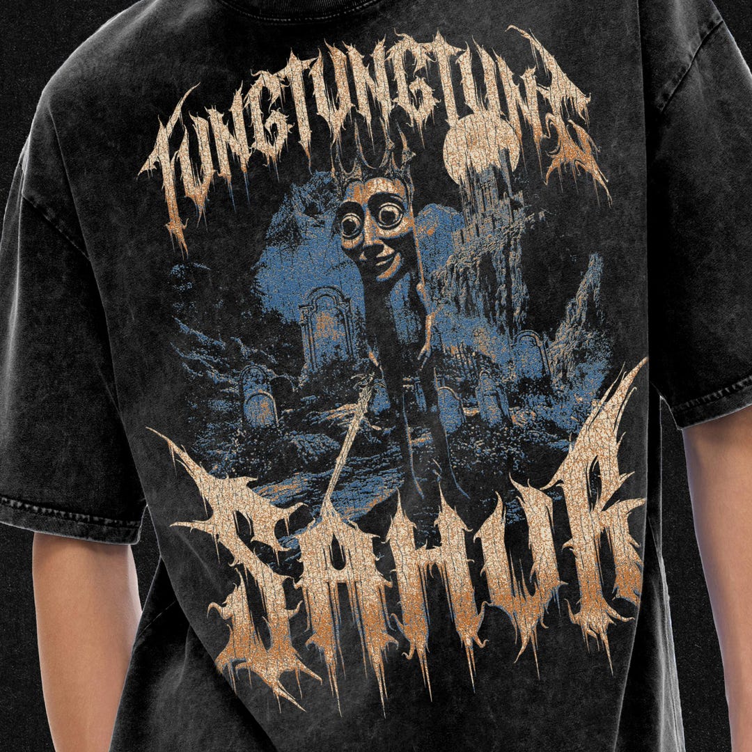 Tung Tung Tung Sahur - Italian Brainrot - Acid Wash Oversize T-shirt ...