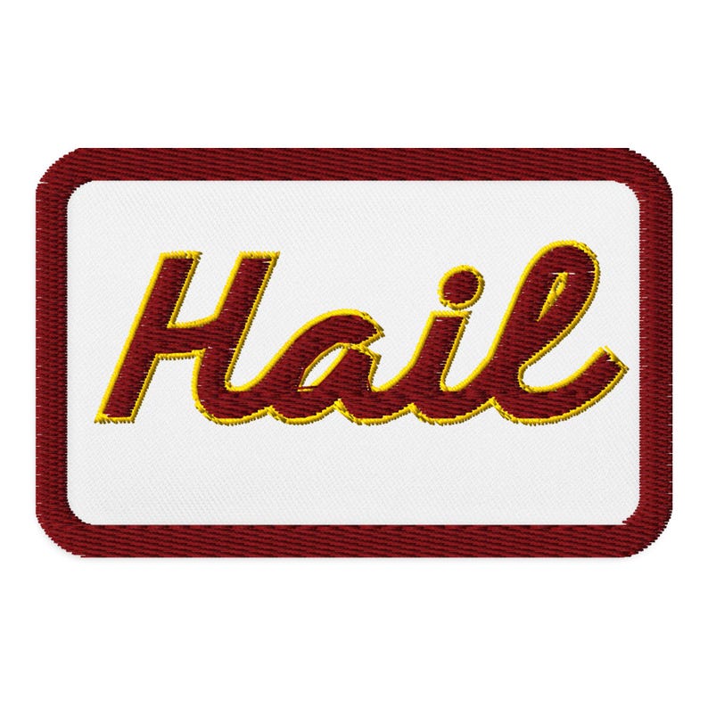Washington Commanders Embroidered Patch - Hail Patch - Etsy