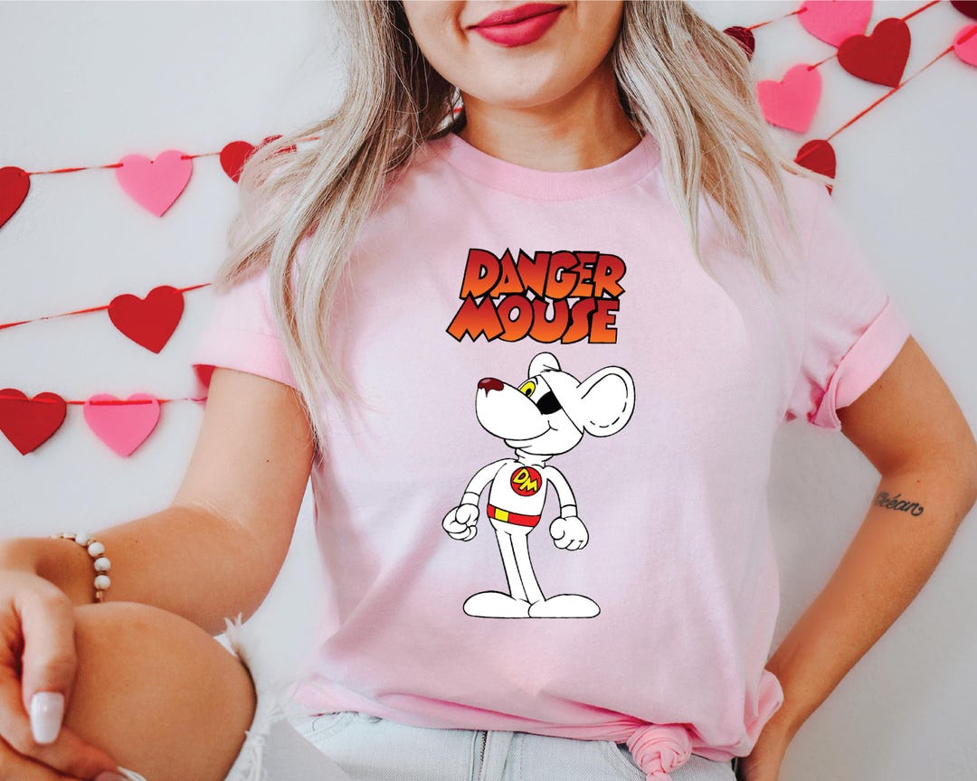 Funny Cartoon Shirt Danger Mouse T-shirt Cartoon Tee Cute Danger Mouse ...