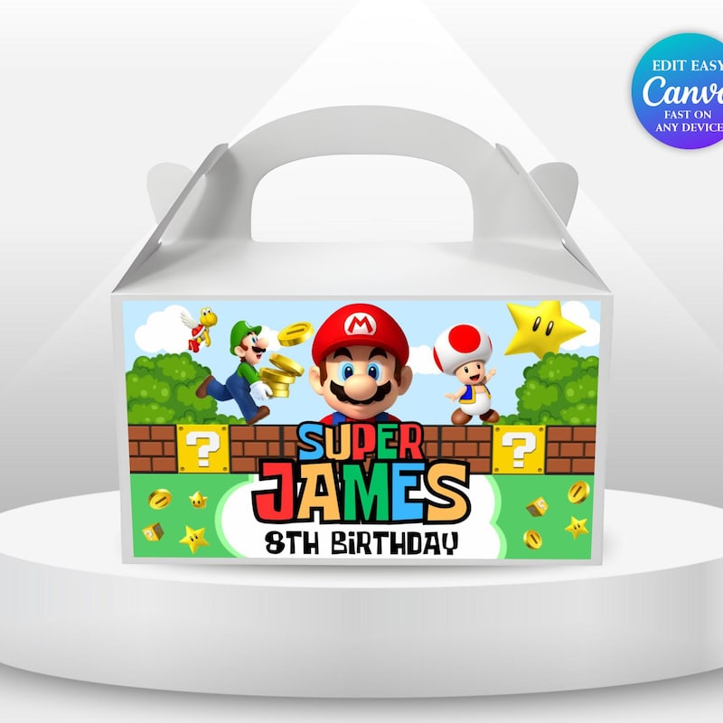 Mario World Party Decor - Etsy UK