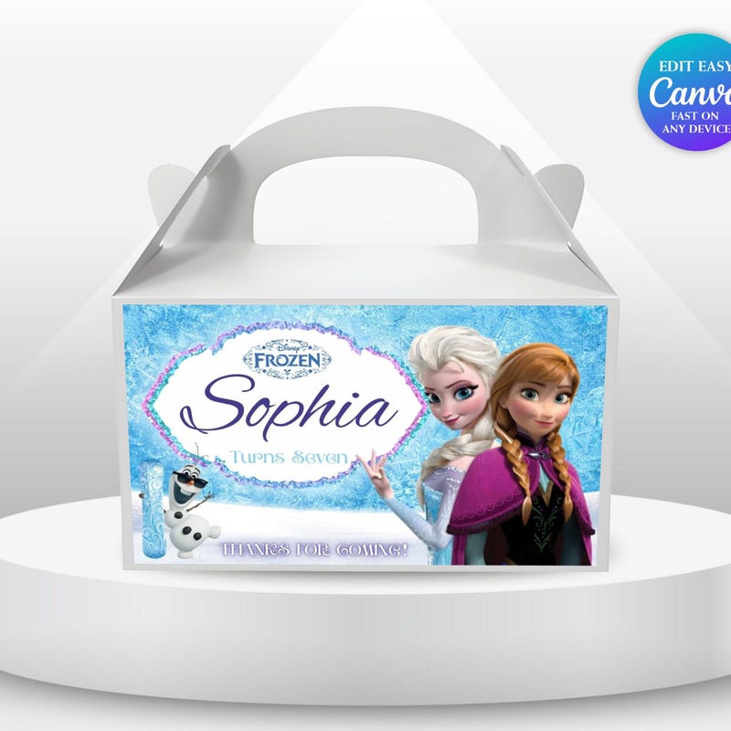 Elsa Anna Olaf Boxes - Etsy
