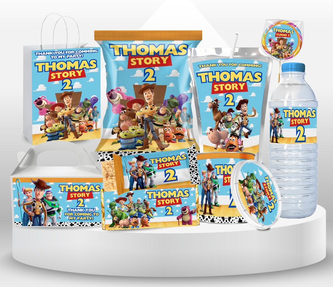 Toy Story Party Favor Bundle Label Toy Story Theme Party Boy 5th ...
