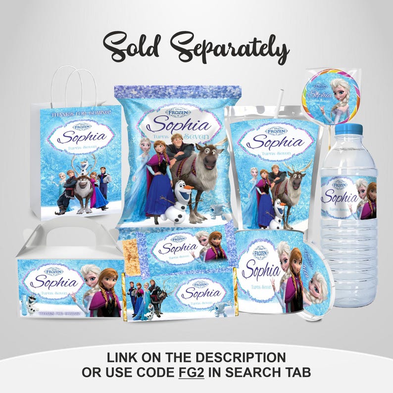Elsa Birthday Chocolate Bar Labels Frozen Party Girl 7th Birthday Party ...