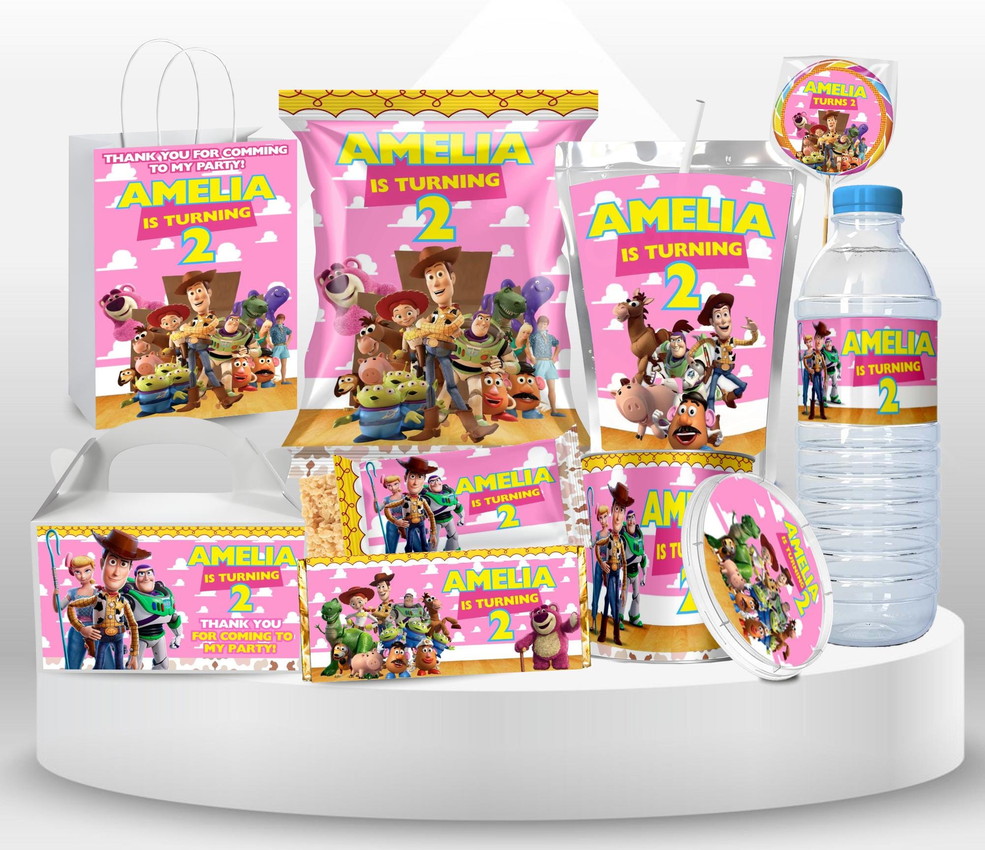 Toy Story Party Favor Treat Bag Label Buzz Lightyear Toy Story Theme ...