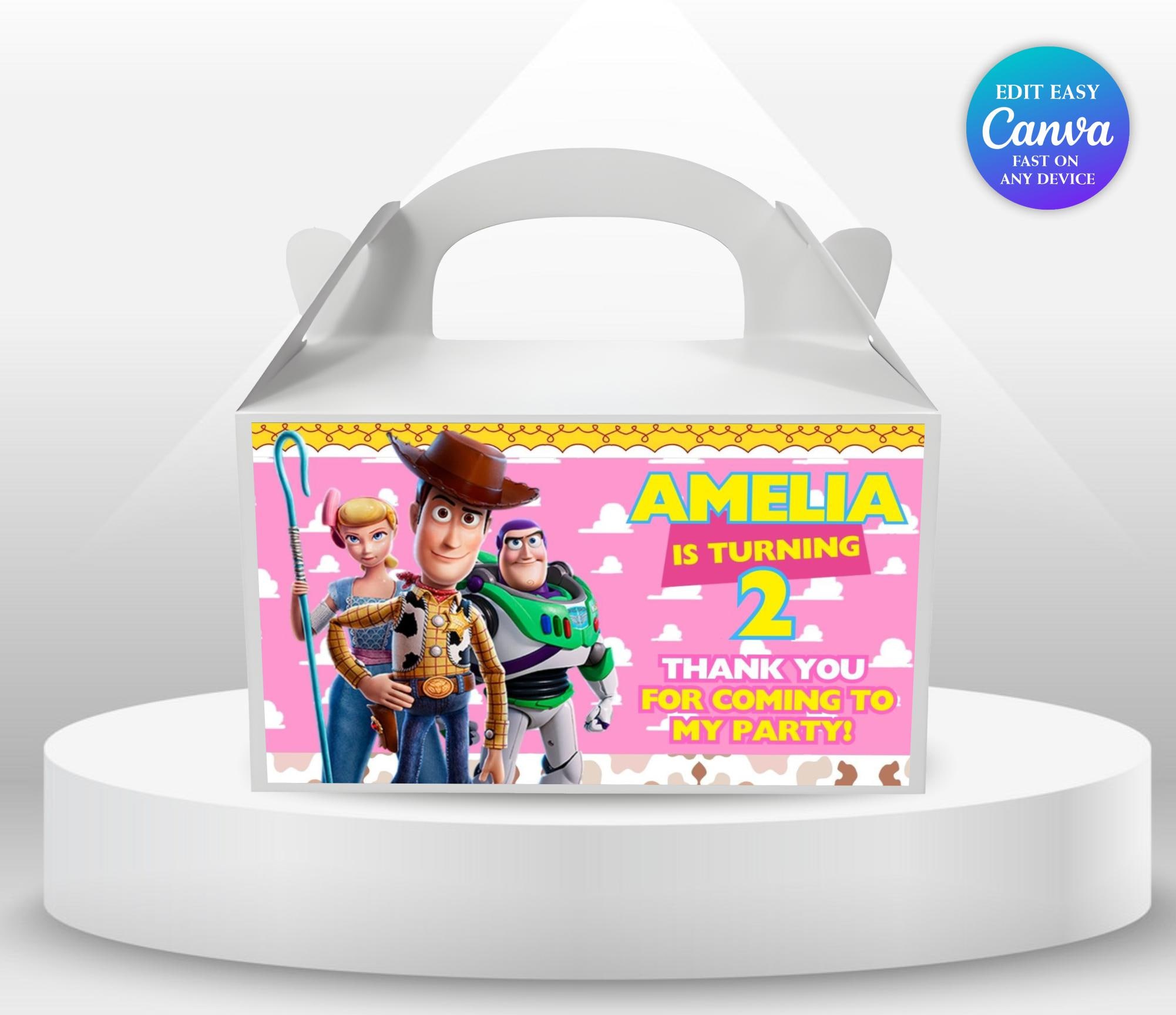 Toy Story Party Favor Gable Box Label Buzz Lightyear Toy Story Theme ...
