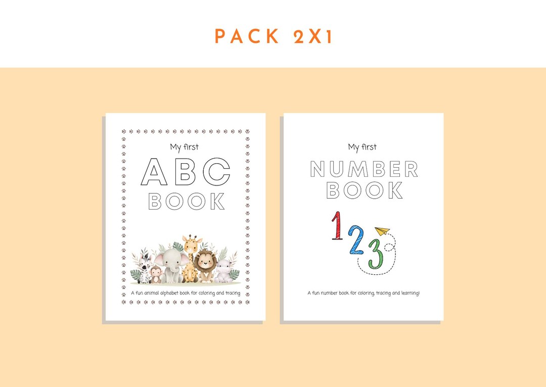 DOUBLE PACK (english) - ABC Book + Numbers 1-20, Printable Pdfs for ...