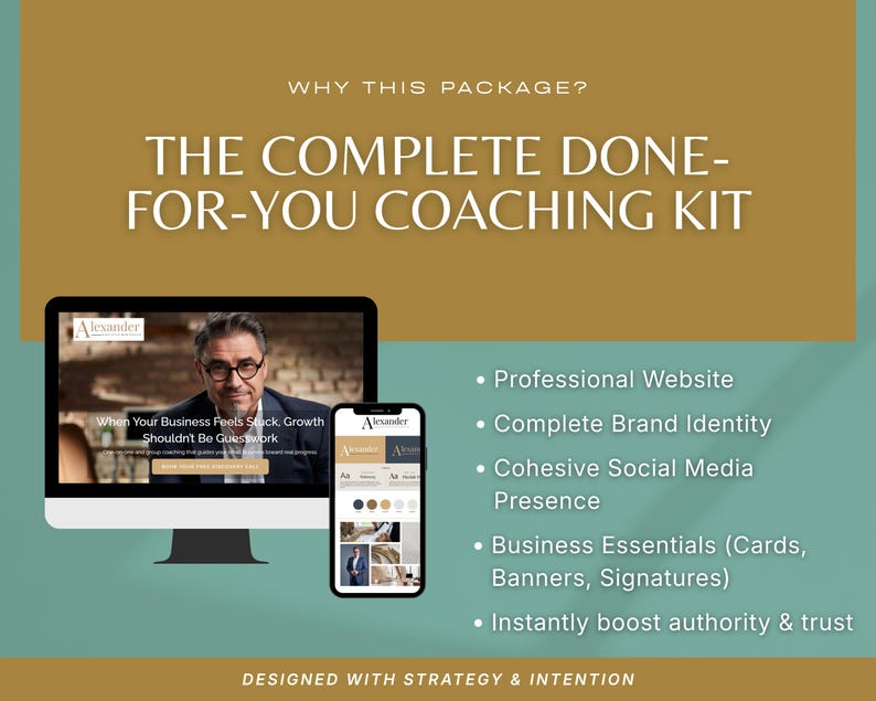 Coach Branding Bundle Canva Templates for Coaches Website, Social Media ...