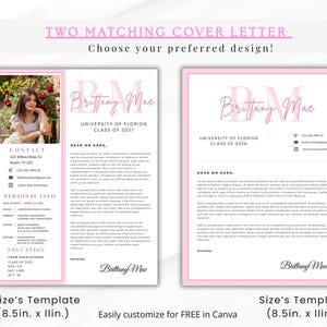 Editable Sorority Resume for Rush & Recruitment | Pink Canva Sorority ...