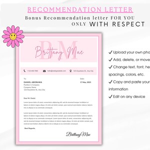 Editable Sorority Resume for Rush & Recruitment | Pink Canva Sorority ...