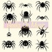 Halloween Spider Clipart, Spooky Vector Graphics (digital Download) - Etsy