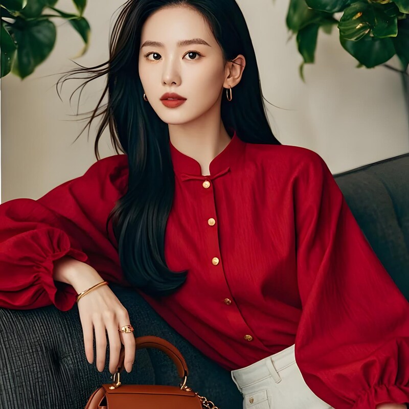 Korean Style Blouses Women - Etsy