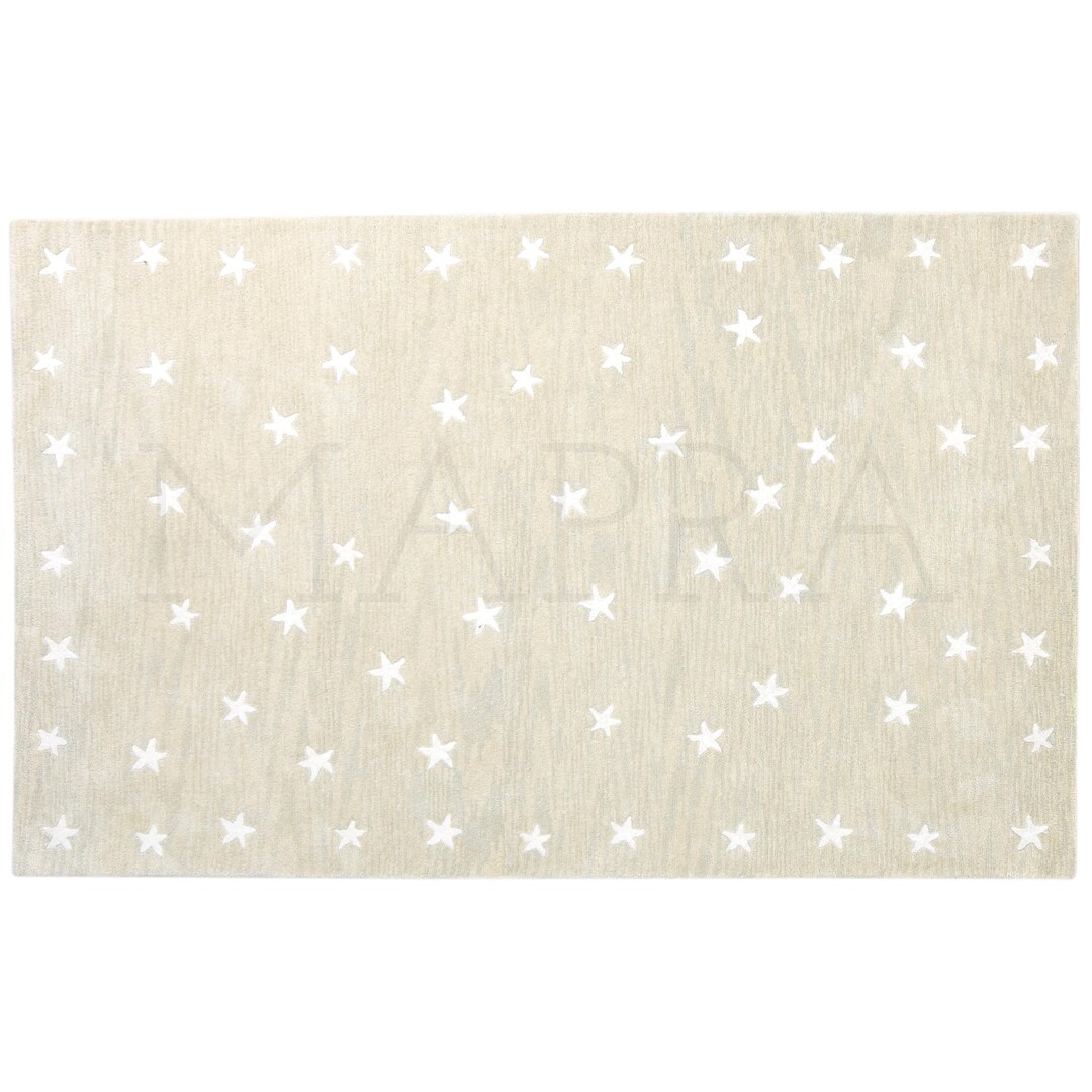 Kids Wool Rug, Hand-tufted Star Pattern (nursery & Playroom) - Etsy