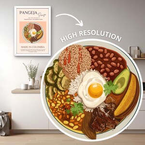 Colombian Food Art Prints | Cuisine Poster Set of 3 (digital Download ...