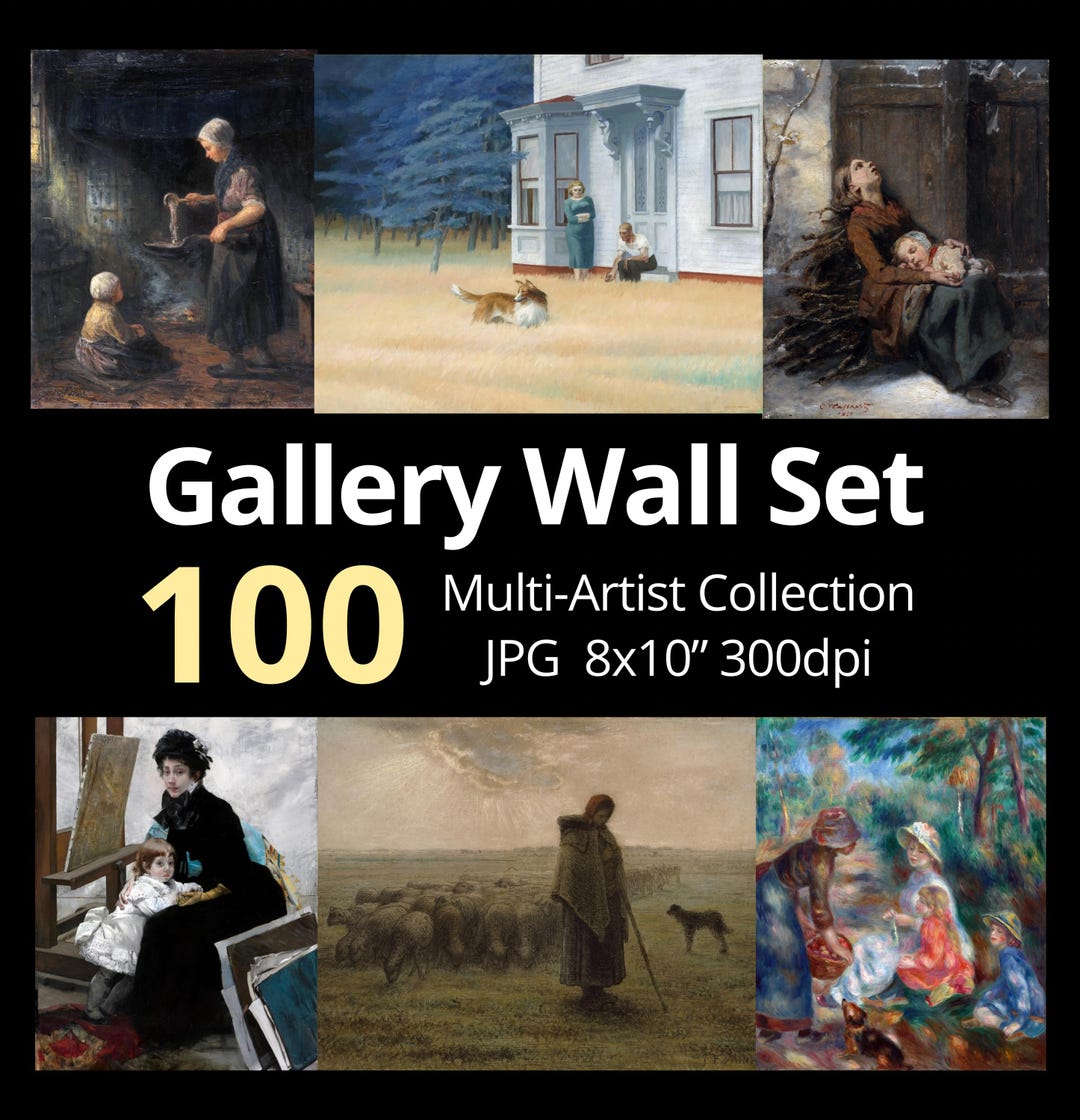 Gallery Art Set – 100 Prints | Multi-artist Collection | 8x10 Inch JPG ...