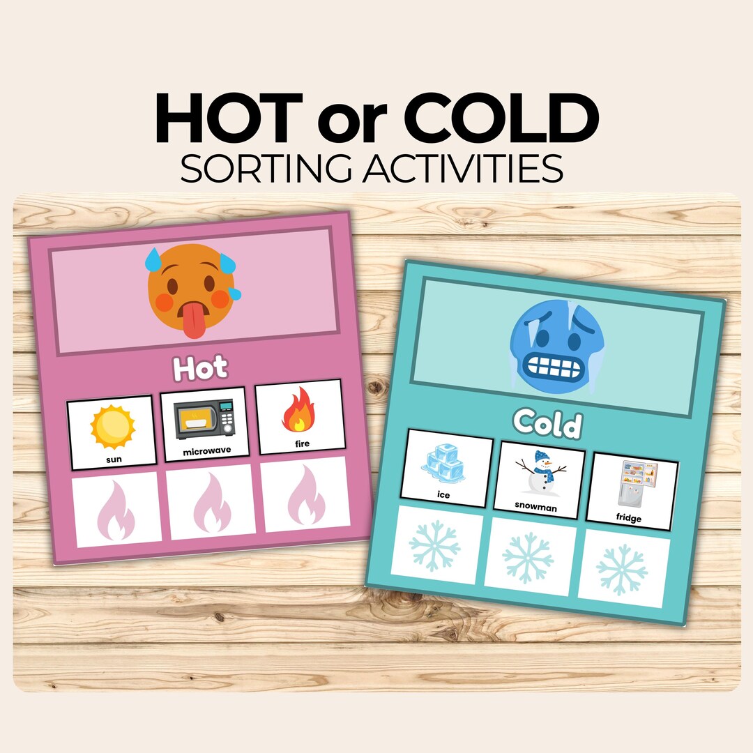 Hot or Cold Sorting Activity | Preschool Learning Printable ...