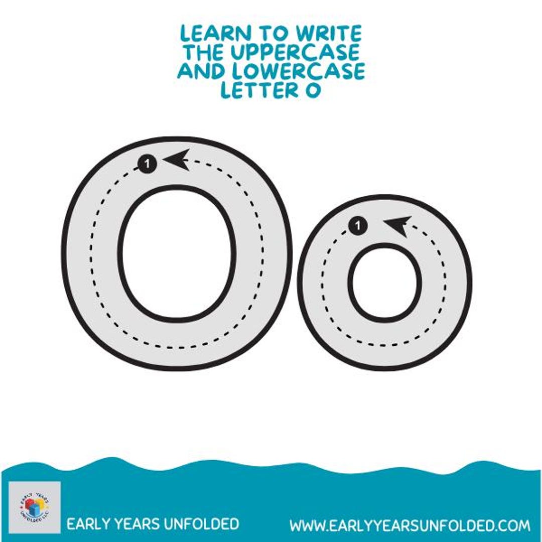 Letter O Writing Worksheet | Uppercase & Lowercase Practice - Etsy