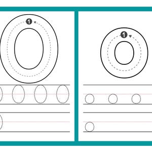 Letter O Writing Worksheet | Uppercase & Lowercase Practice - Etsy