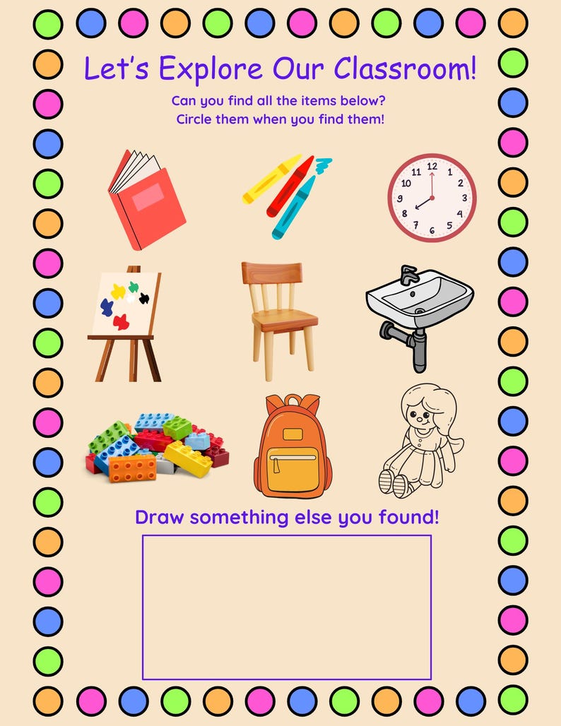 Let's Explore Our Classroom! - Etsy