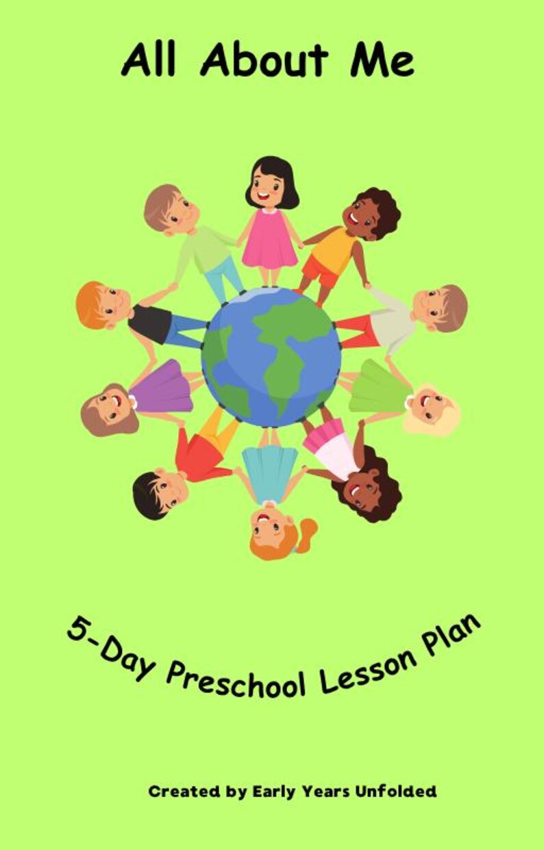 All About Me Preschool Lesson Plan Ebook – A Week of Hands-on Learning ...